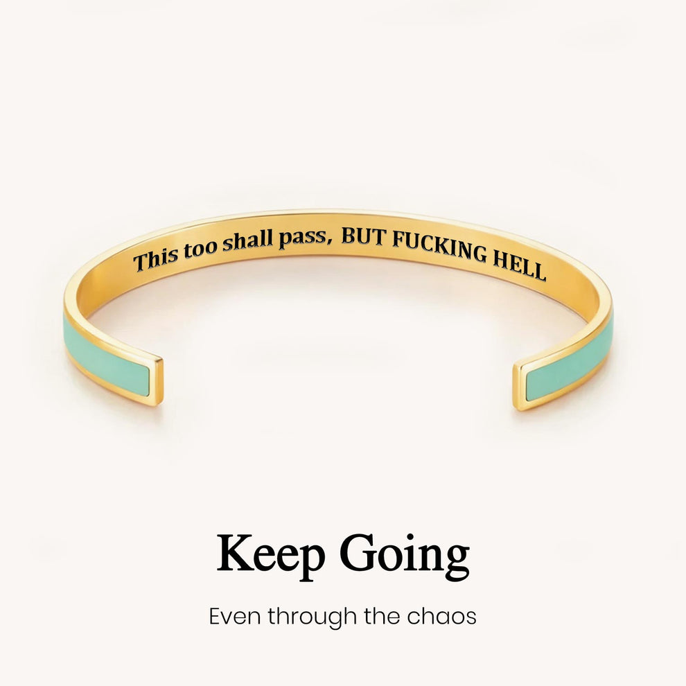 This Too Shall Pass Color Cuff Bracelet – Meaningful Engraved Bracelet ...